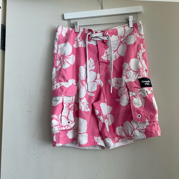 Abercrombie & Fitch | Shorts | Abercrombie Fitch Pink Floral Board ...